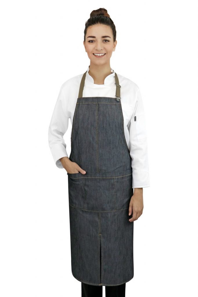 Mandil de Vinil con Peto para Chef – Disena tu Imagen